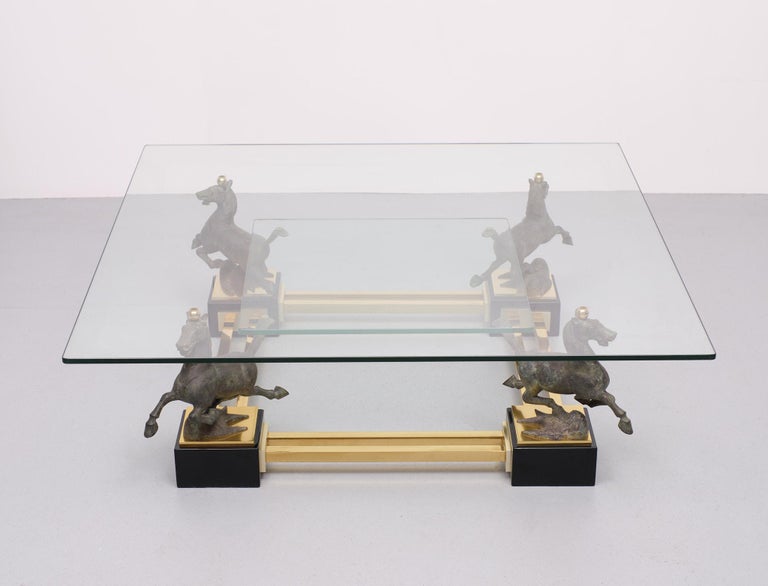 Maison Charles, Coffee Table, "Flying Horse of Gansu", 1970s, France ...