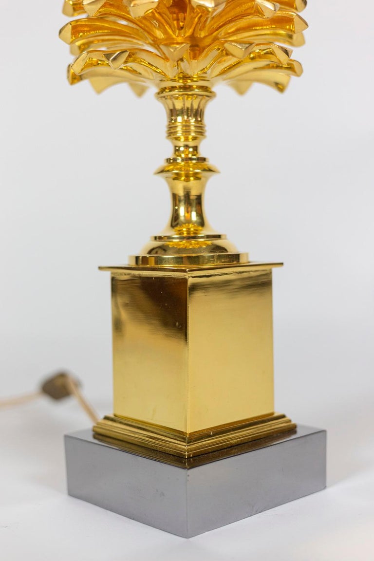 Maison Charles, Lamp in Bronze, 1970s For Sale at 1stDibs