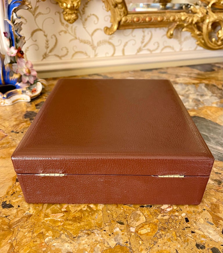 Maison Chopard Genève, Desk Clock in Metal For Sale at 1stDibs