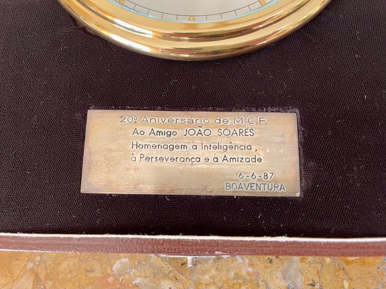 Maison Chopard Genève, Desk Clock in Metal For Sale at 1stDibs