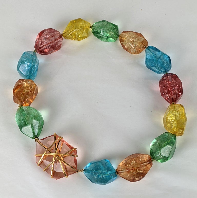 Maison Goossens for Yves Saint Laurent Pastel Rock Crystal Necklace For ...