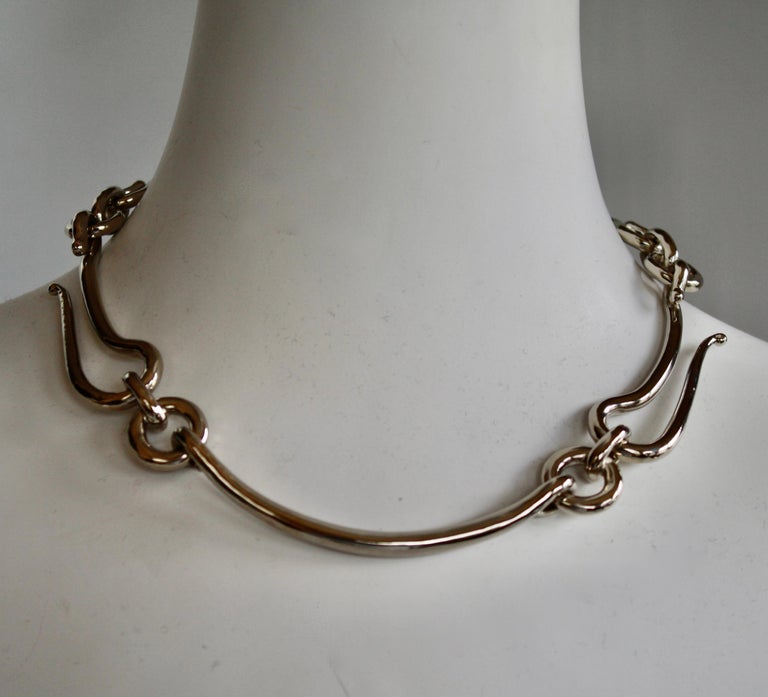Maison Holleville Palladium Modern Choker For Sale at 1stDibs