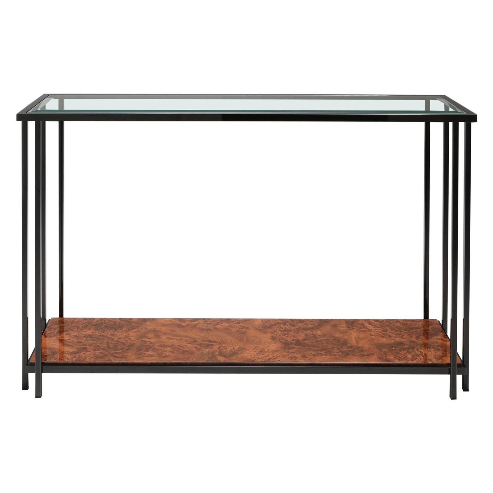 British Colonial Style Two-Tiered Side Table or Console at 1stDibs