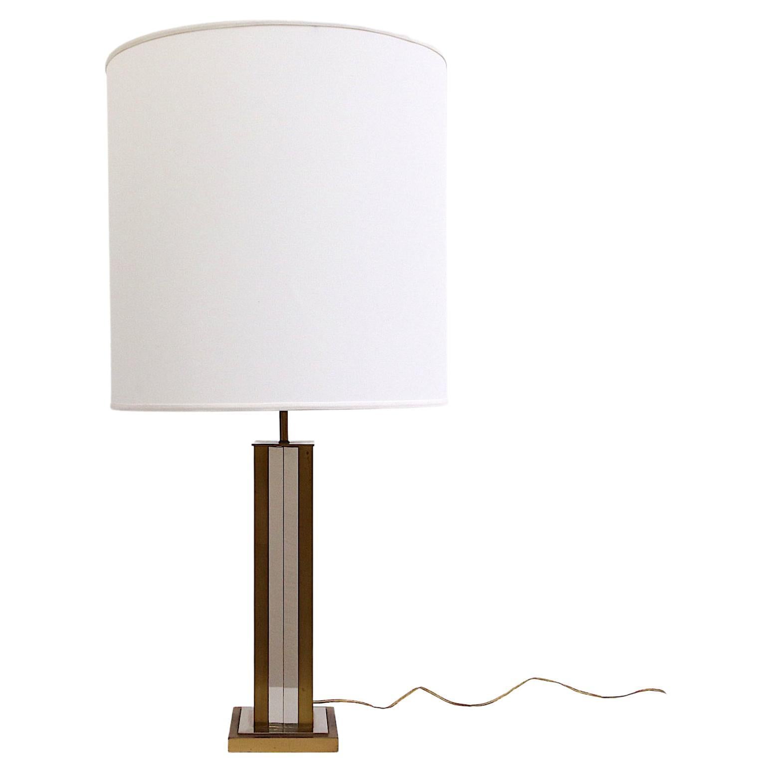 Maison Jansen Brass, Chrome and Steel Table Lamp for Leo Koek For Sale ...
