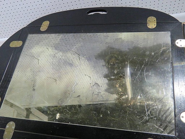 Brass and Steel Signed Maison Jansen Butler's Coffee Table at 1stDibs