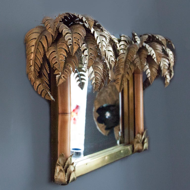 Maison Jansen Illuminated Palm Mirror, France, 1960s at 1stDibs | palm ...