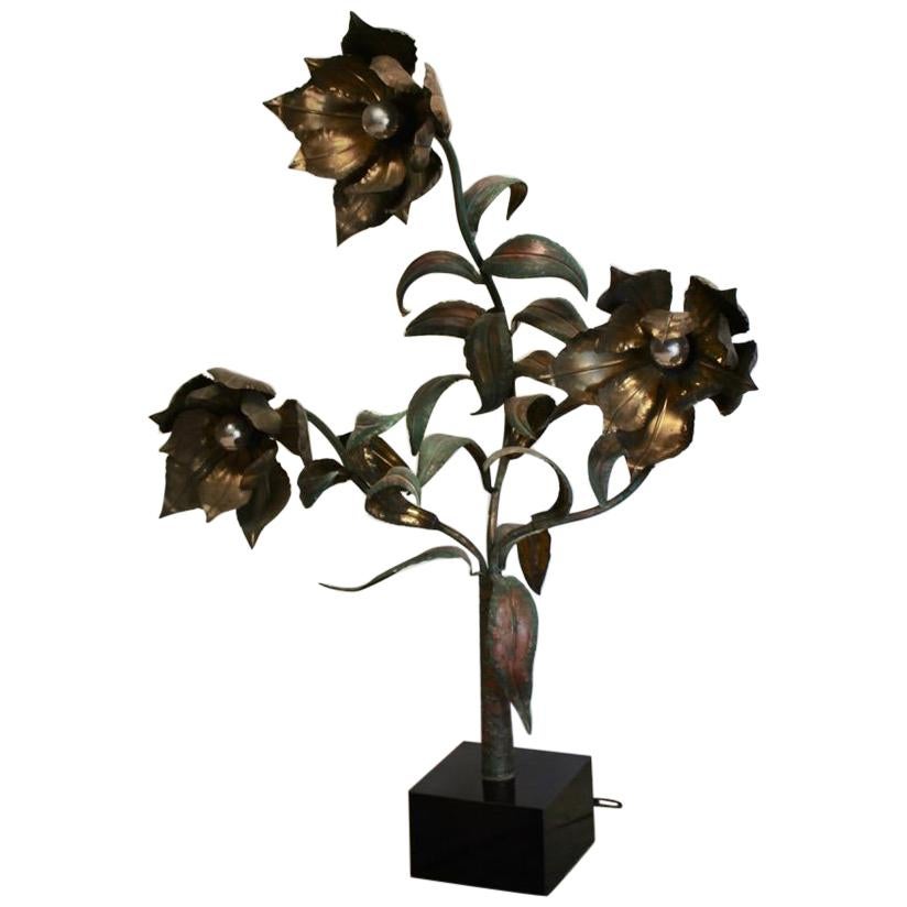 Maison Jansen Light in Copper and Brass at 1stDibs