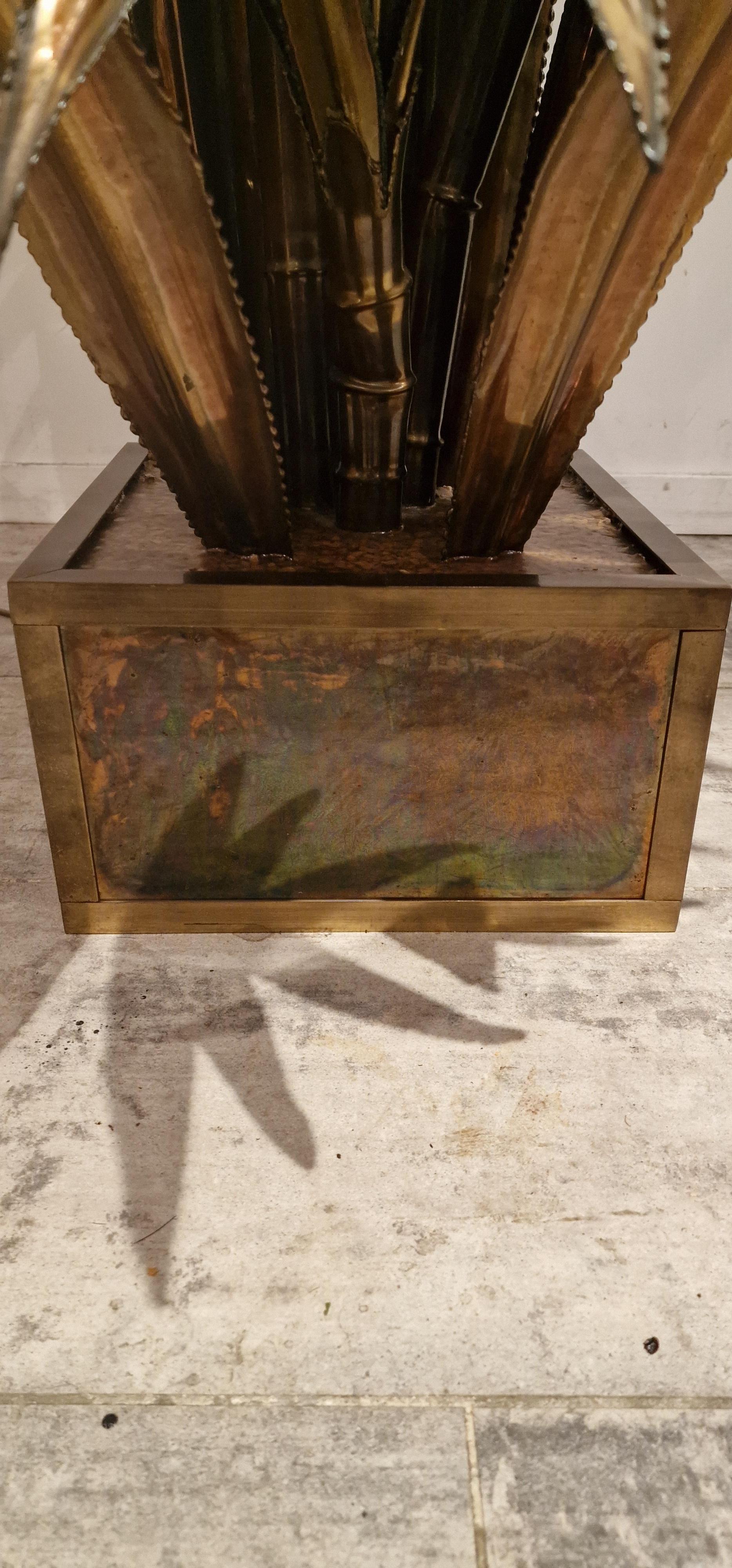 Maison Jansen Palm Tree Floorlamp, France, 1970s For Sale at 1stDibs