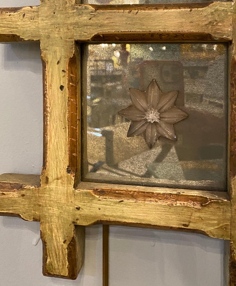 Monumental Maison Jansen Pier Mirror With Green And Gilt Paint ...