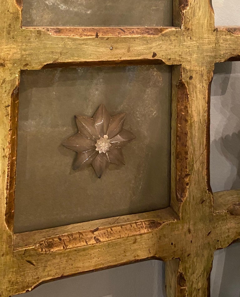 Monumental Maison Jansen Pier Mirror With Green And Gilt Paint ...