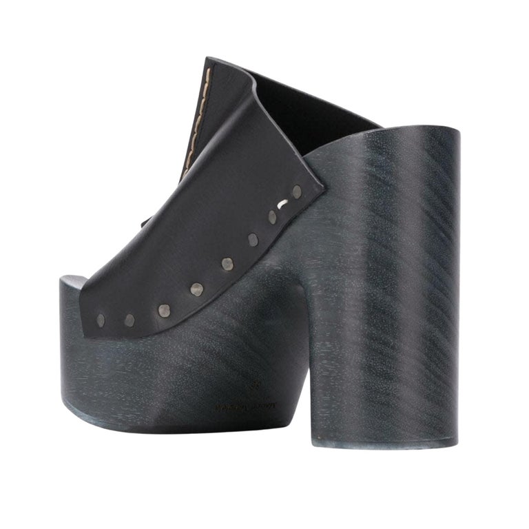 Maison Margiela Tabi Clog Black (40 Eu) at 1stDibs