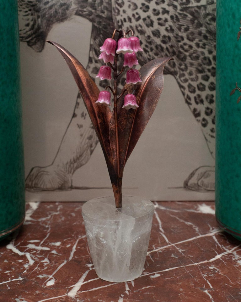 Samuel Mazy x Maison Nurita Pink Glazed Porcelain Lily of the Valley ...