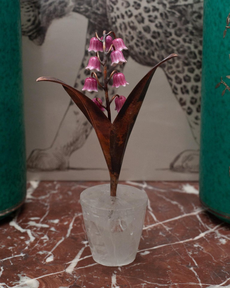 Samuel Mazy x Maison Nurita Pink Glazed Porcelain Lily of the Valley ...
