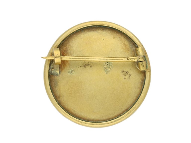 Maison Vever Paris Enamel and Gold Brooch French circa 1900. For Sale ...