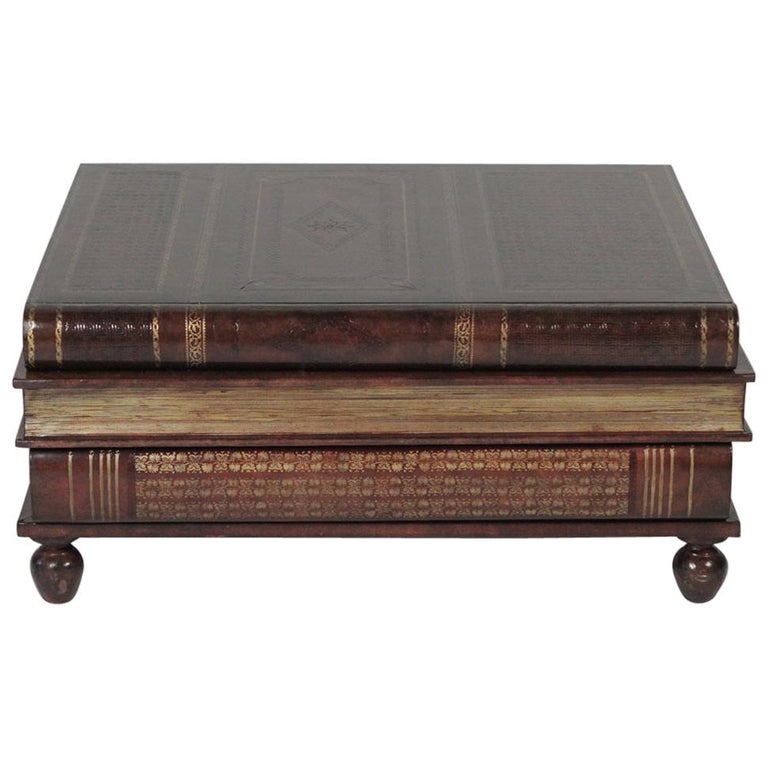 Maitland-Smith Book Stack Leather Coffee Table at 1stDibs | maitland ...