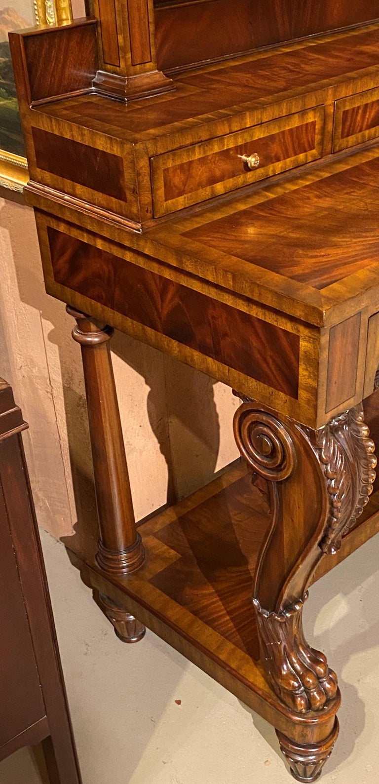 Maitland-Smith Chest with Mirror in Mahogany For Sale at 1stDibs