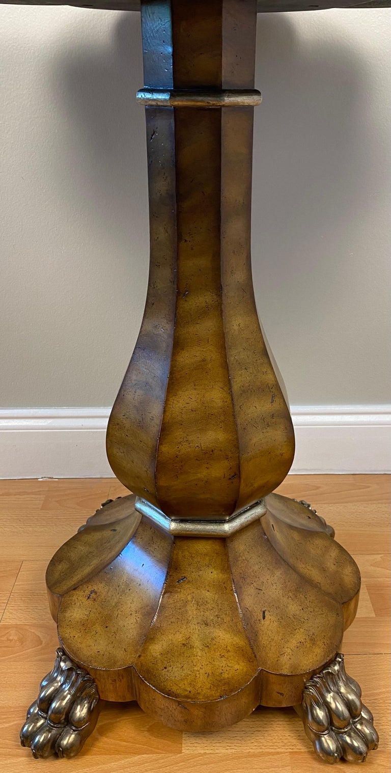 Maitland Smith Chippendale Style Burl Mahogany Center or Side Table ...