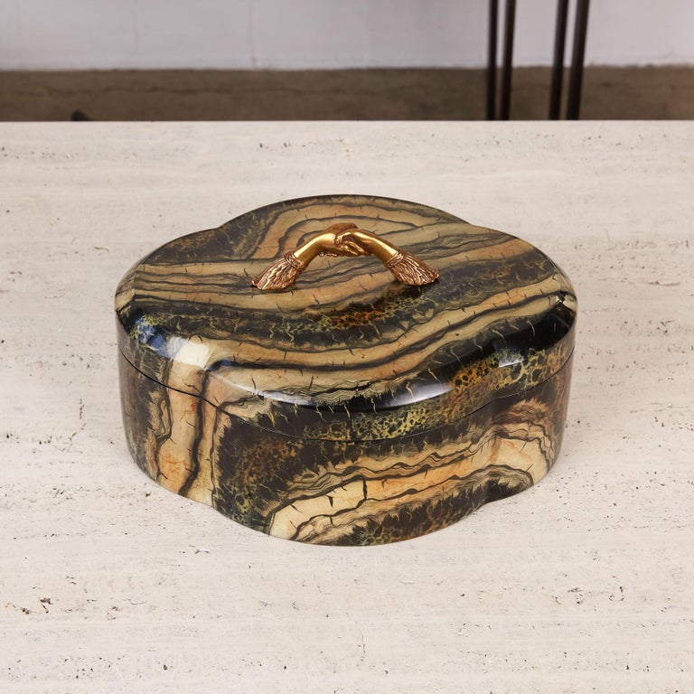 Maitland Smith Decorative Box with Brass Handle at 1stDibs | maitland ...