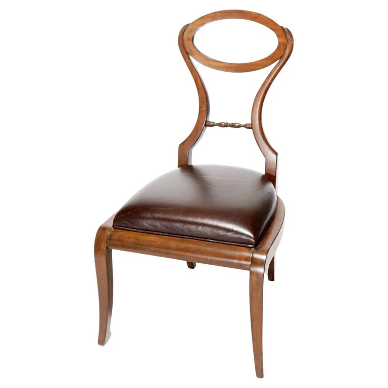 Maitland Smith French Style Mahogany Side Chair, 20th C For Sale at 1stDibs
