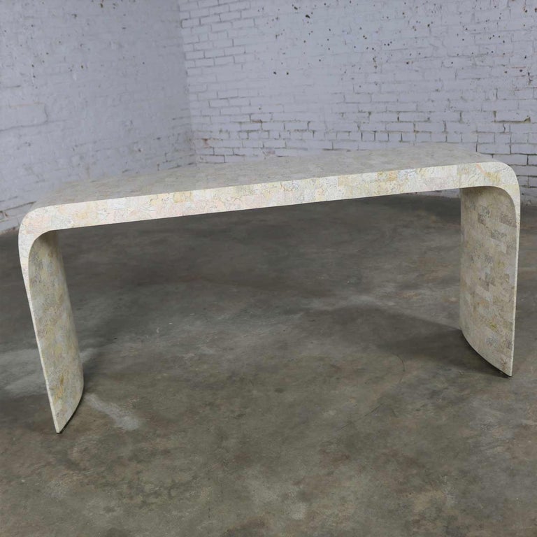 Maitland Smith Hollywood Regency Tessellated Stone Veneer U-Shaped ...