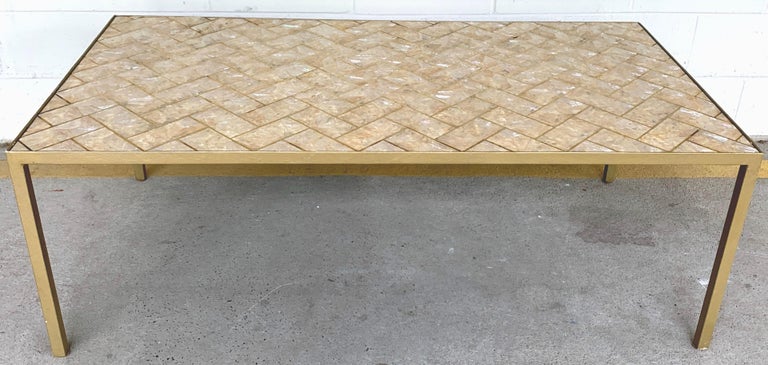 Maitland-Smith Inlaid Capiz Shell Coffee Table For Sale at 1stDibs ...