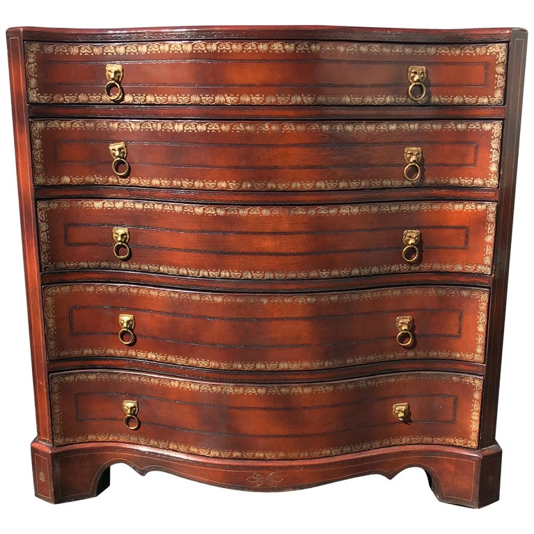 Maitland Smith Leather Chest at 1stDibs