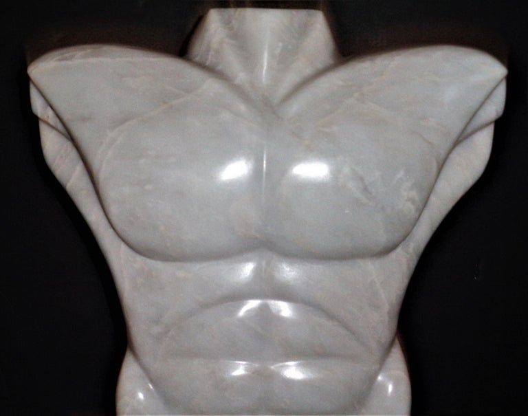 Maitland Smith Male Torso Marble Sculpture at 1stDibs