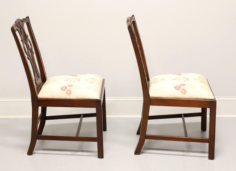 MAITLAND SMITH Massachusetts Mahogany Straight Leg Dining Side Chairs ...