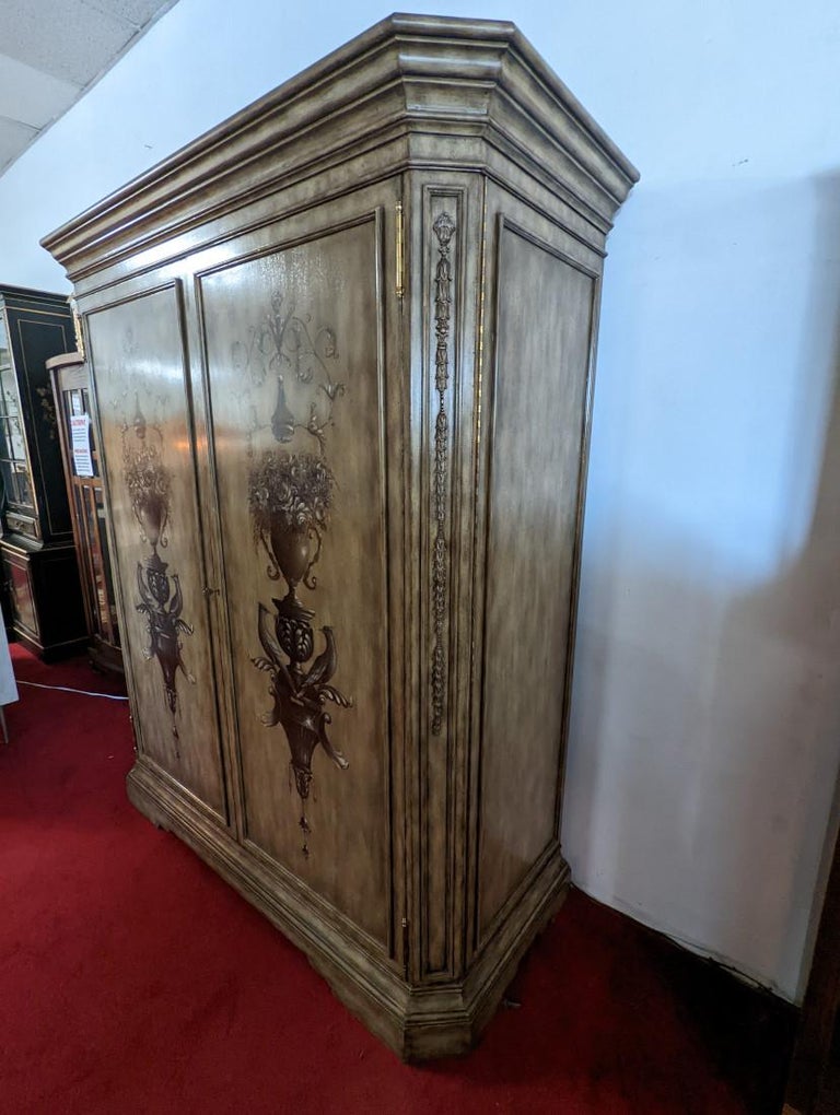 Maitland Smith Regency Armoire/Entertainment Center For Sale at 1stDibs