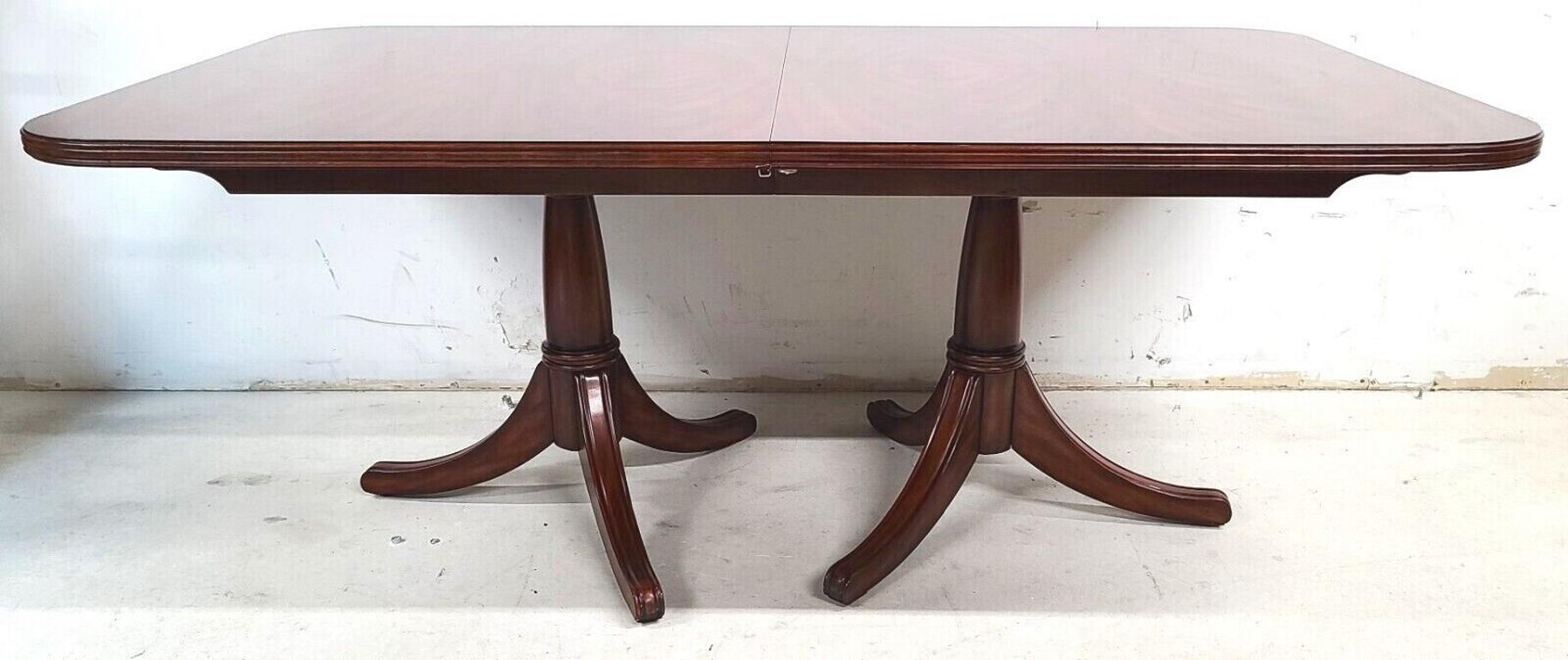 Maitland Smith Regency Flame Mahogany Dining Table For Sale at 1stDibs