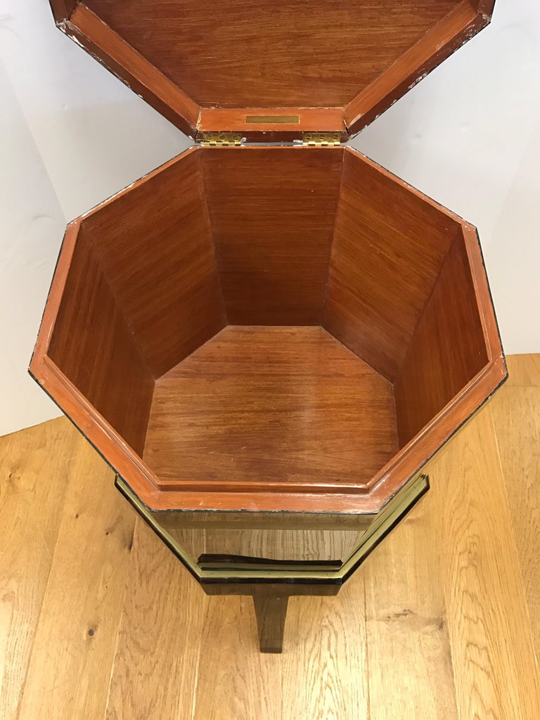 Maitland-Smith Wine Cooler Tortoise Shell Octagonal Hinged Cellarette ...