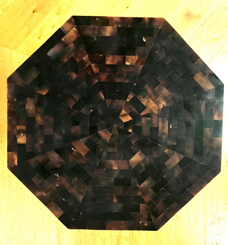 Maitland-Smith Wine Cooler Tortoise Shell Octagonal Hinged Cellarette ...