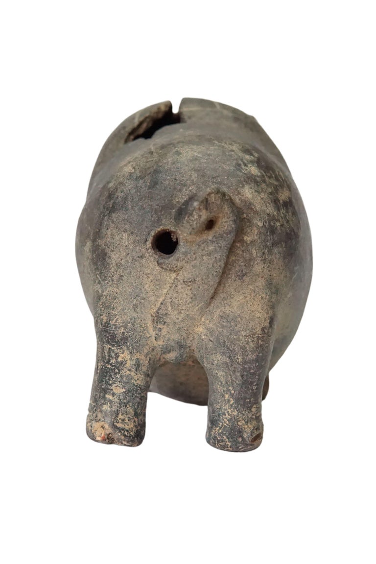 Majapahit Terracotta Boar / Pig "Piggy Bank', Java, Indonesia, c. 1500 ...