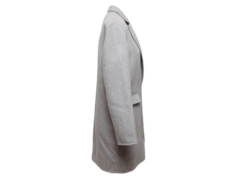 Maje Grey Wool Coat For Sale at 1stDibs