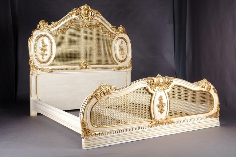 Majestic Baroque Bed in the Style of Louis XVI For Sale at 1stDibs