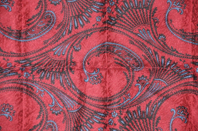Majestic Burgundy on Burgundy "Imperial Swirls" Silk Handkerchief For ...