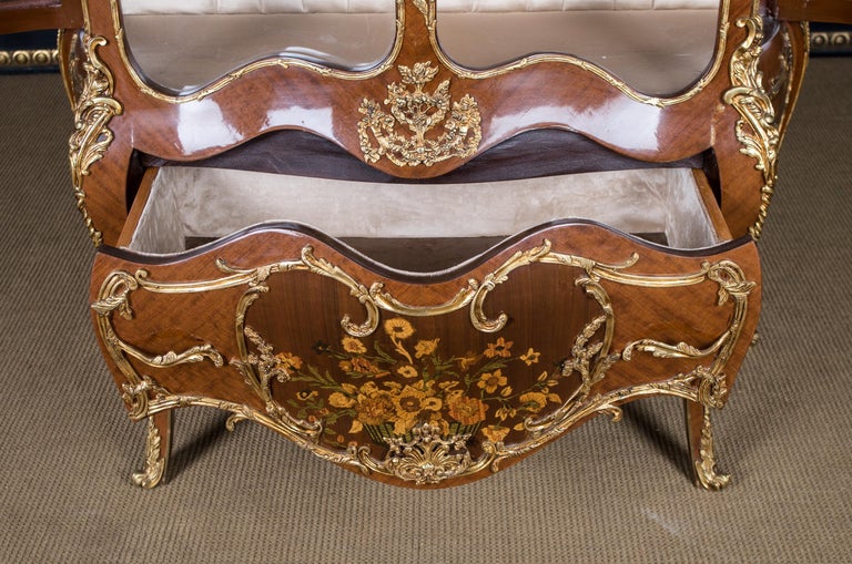 Majestic French Display Case in the Style of the 18th Century, Louis ...