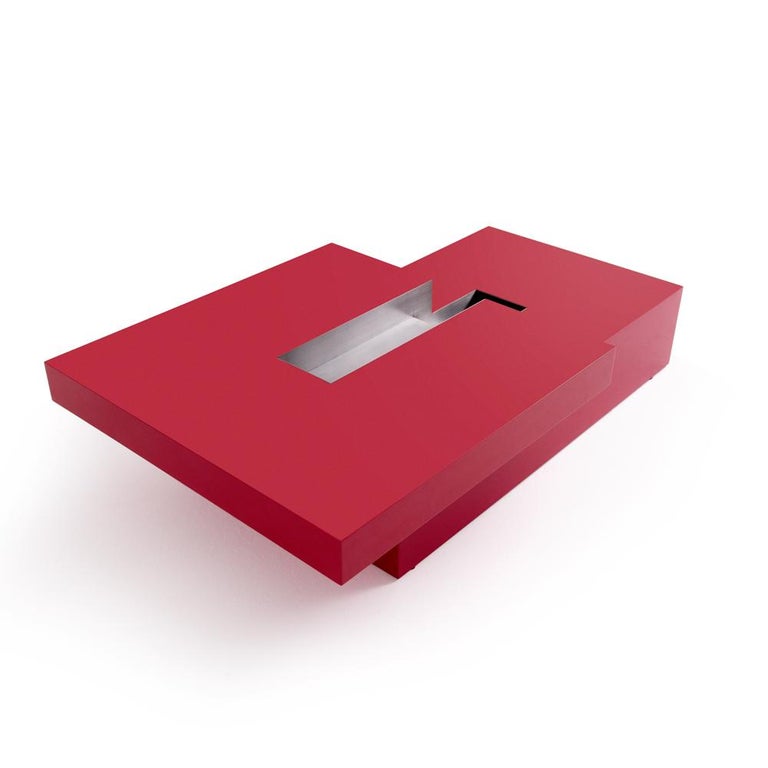 Majj Studio Red Sofa Table For Sale at 1stDibs