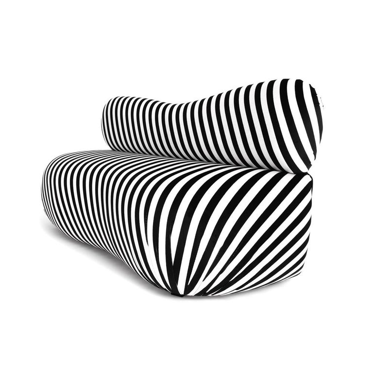 Majj Studio Striped Sofa For Sale at 1stDibs
