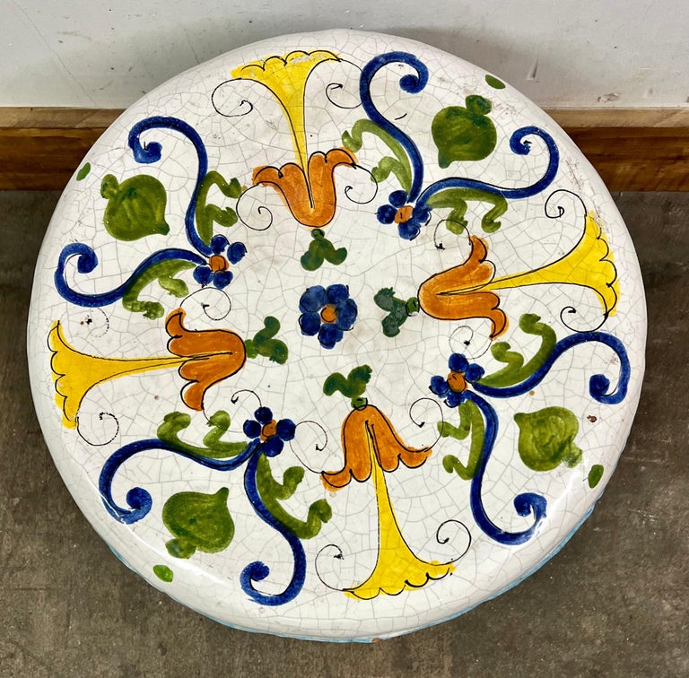 Majolica Italian Ceramic Terracotta Hand Painted Hollywood Regency ...