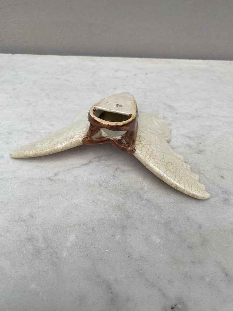 Majolica Pink Butterfly Wall Pocket Fives Lille, circa 1900 For Sale at ...