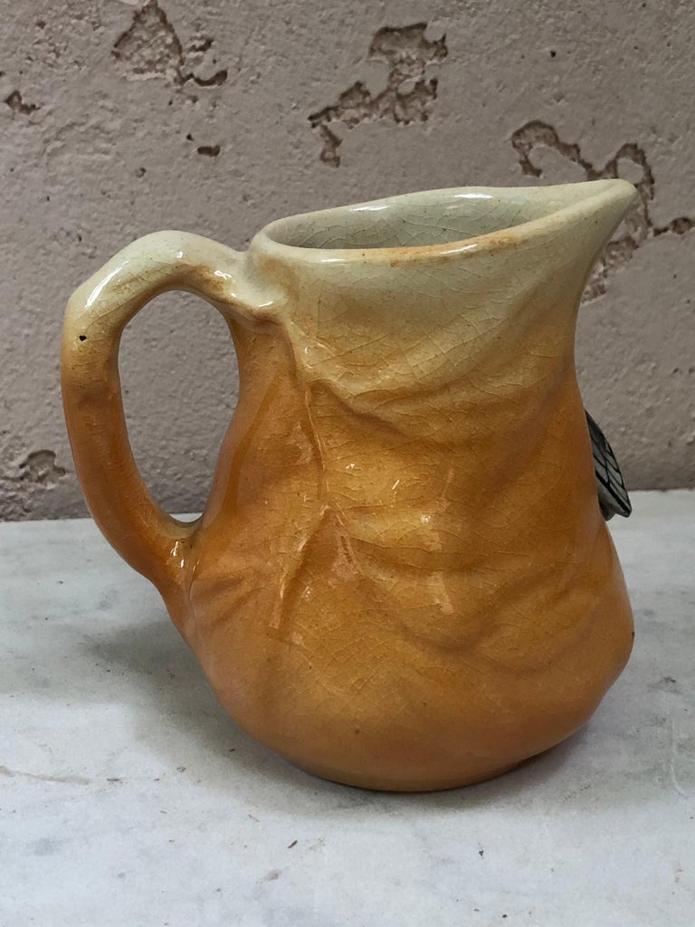Majolica Pitcher With Cicada and Olives Sicard circa 1950 For Sale at ...