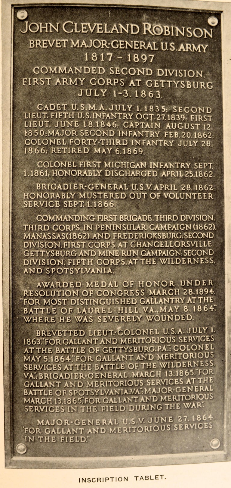 Major-General Abner Doubleday and Major-General John Robinson in the ...