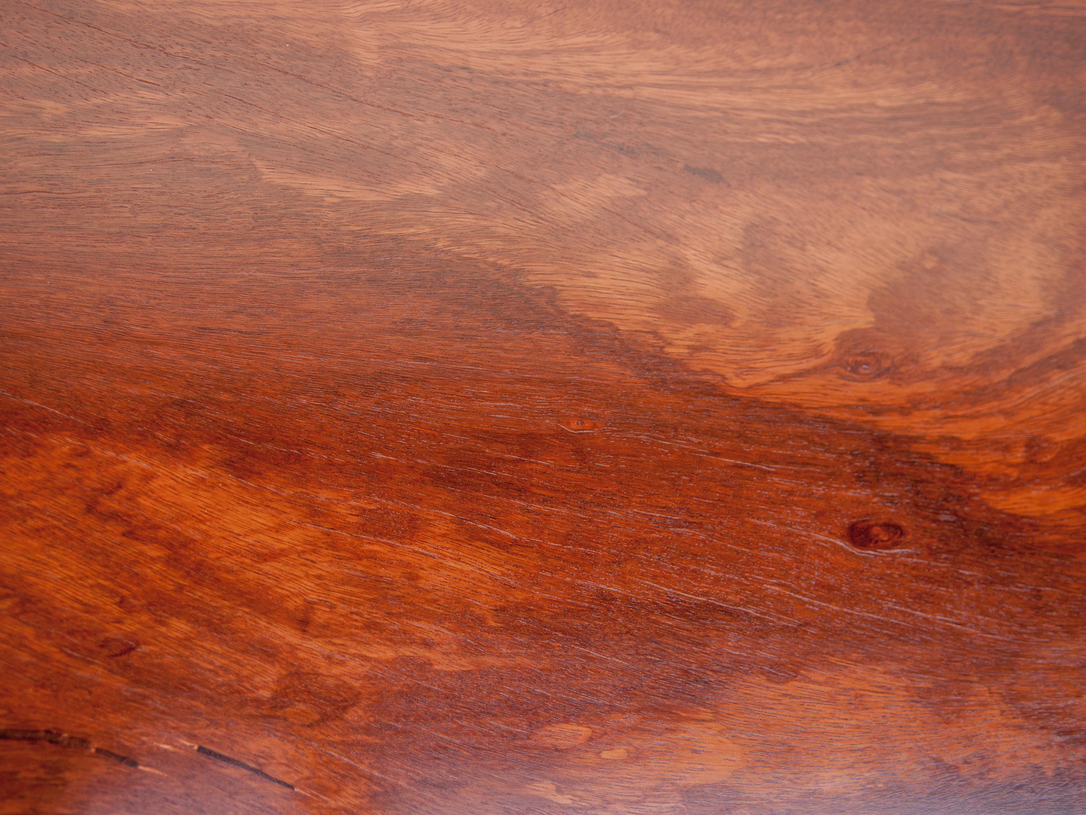 Makha Wood Dining Table, Single Plank Top Slab Legs and Butterfly ...