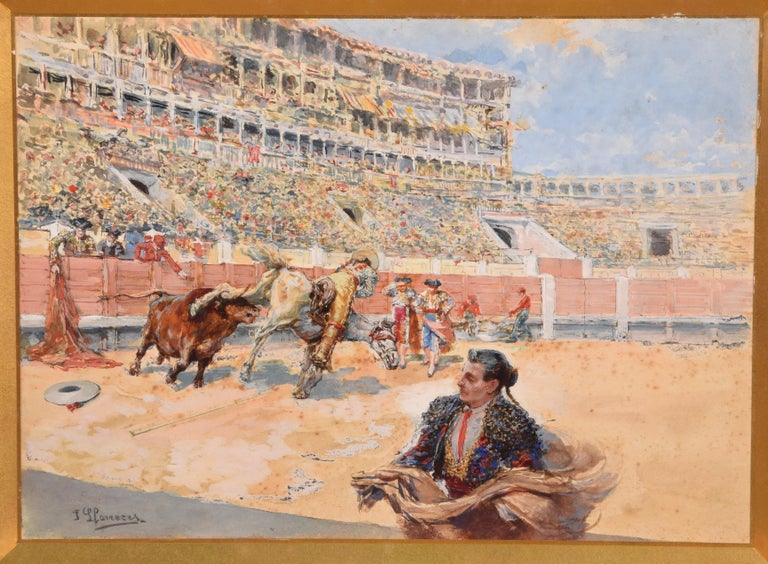 Mala Faena. Watercolor. Signed in the lower left corner. LLANECES, For ...