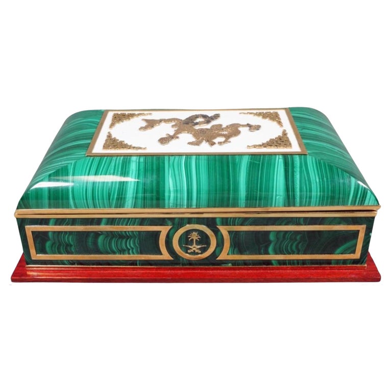 Malachite Box For Sale at 1stDibs