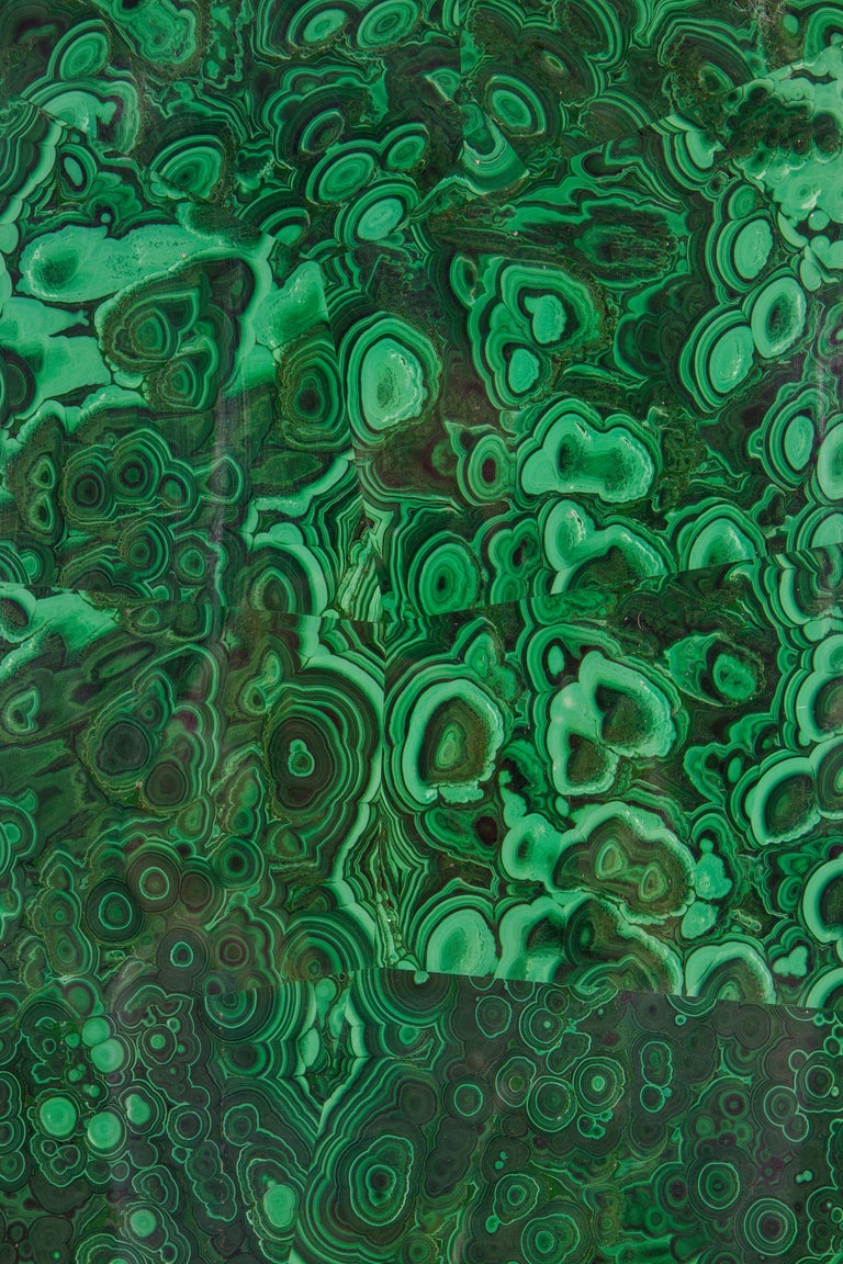 Malachite Veneer Stone Table Top For Sale at 1stDibs