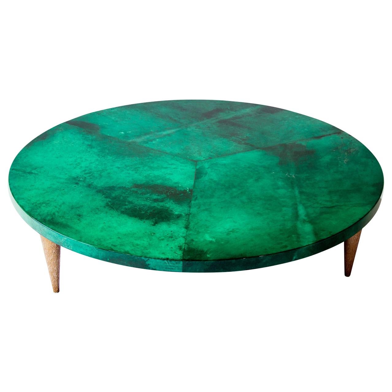 Nautilus Shell Coffee Table in Dark Grey Goatskin at 1stDibs | nautilus ...