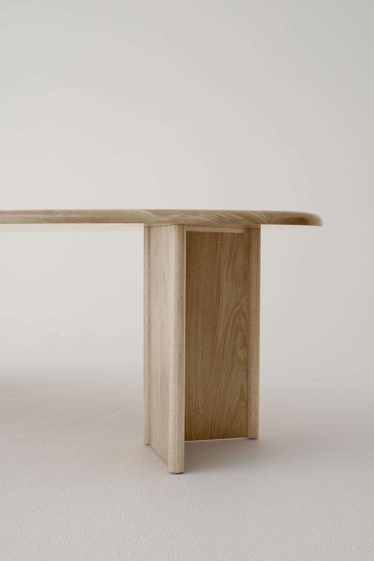 Malibu Dining Table by Daniel Boddam, Limed Oak For Sale at 1stDibs