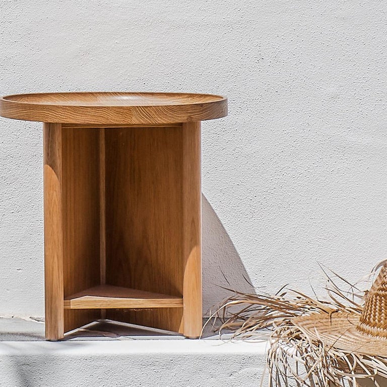 Malibu Side Table by Daniel Boddam, Natural Oak For Sale at 1stDibs